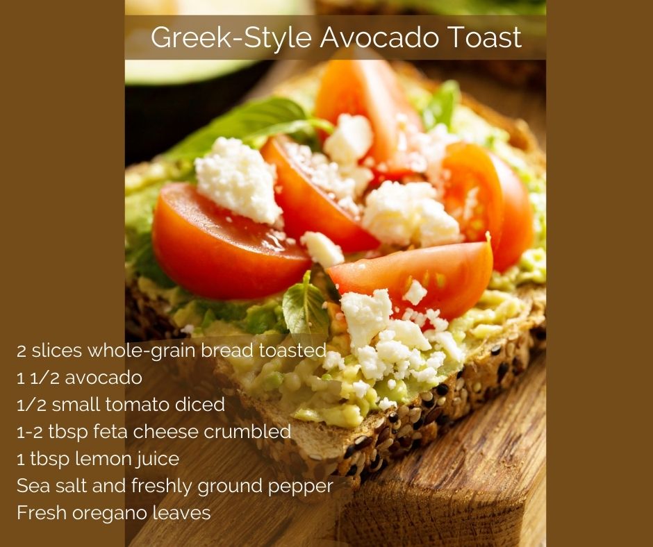 Greek-Style Avocado Toast - Eat Mediterranean Food