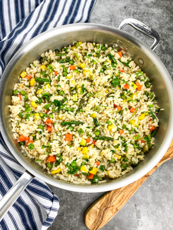 Risotto Primavera - Easy Springtime Risotto - Eat Mediterranean Food