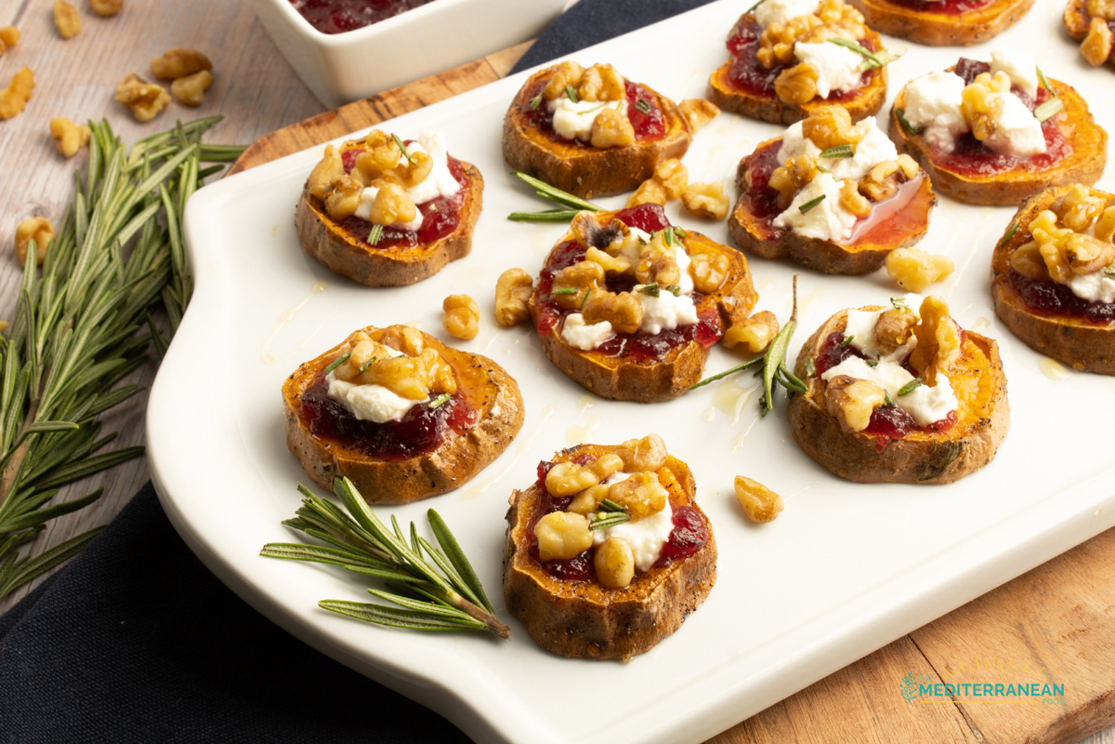 Sweet Potato Appetizers With Cranberry Sauce and Walnuts - Eat ...