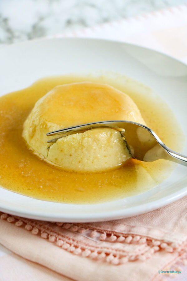 Ricotta Flan with Maple Syrup - Eat Mediterranean Food